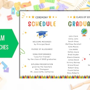EDITABLE Kindergarten Graduation Set, Evite, Invite Printable ...