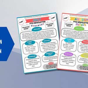 EDITABLE Monthly Newsletter Template Package, Classroom Printable ...