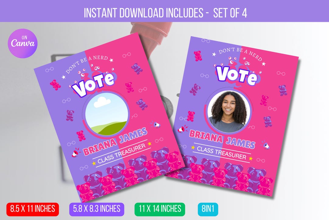 EDITABLE Presidential Campaign Poster, Dont Blow It Class Campaign ...