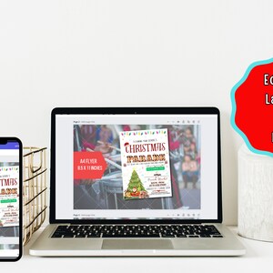 EDITABLE Christmas Parade Invitation, Christmas Parade Invite Template ...