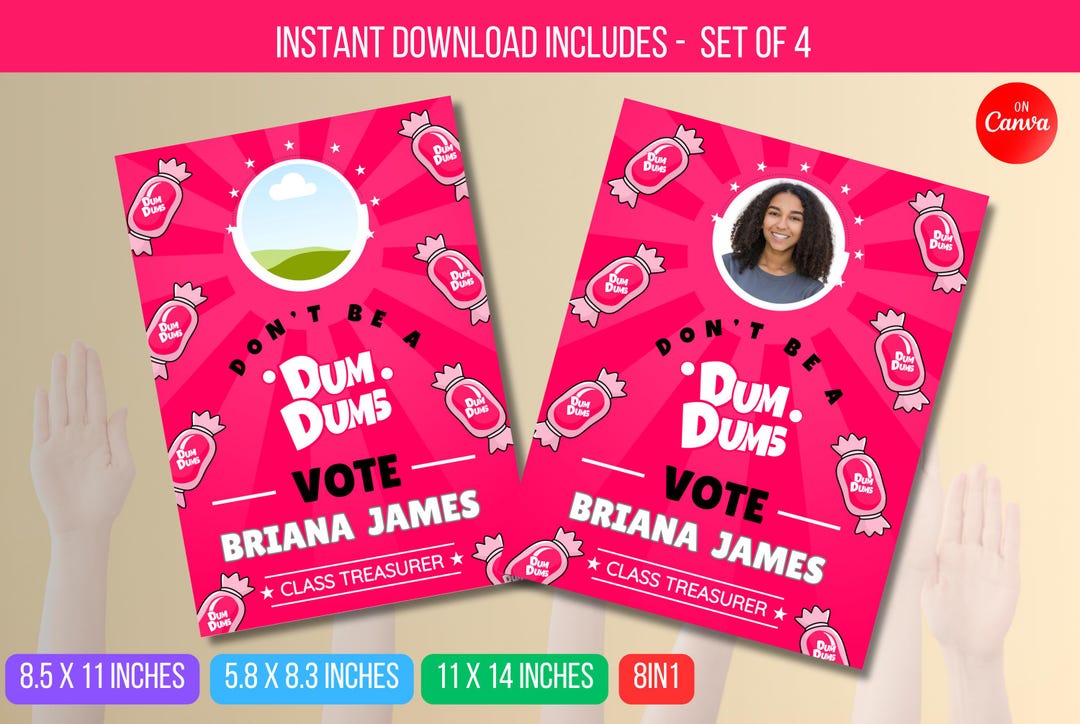 EDITABLE Don't Be Dum Poster Poster, Dont Blow It Class Campaign ...