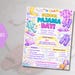 EDITABLE School Pajama Day Flyer, School Spirit Party, School ...