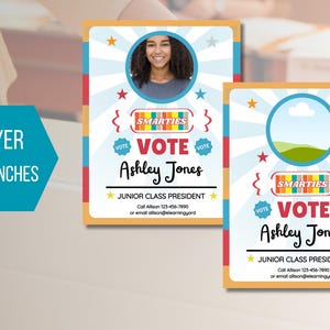 EDITABLE Presidential Campaign Poster, Smartie Student Poster, Class ...