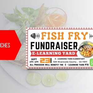 EDITABLE Fish Fry Fundraiser Flyer, Fish Fry Fundraiser Invitation, PTO ...