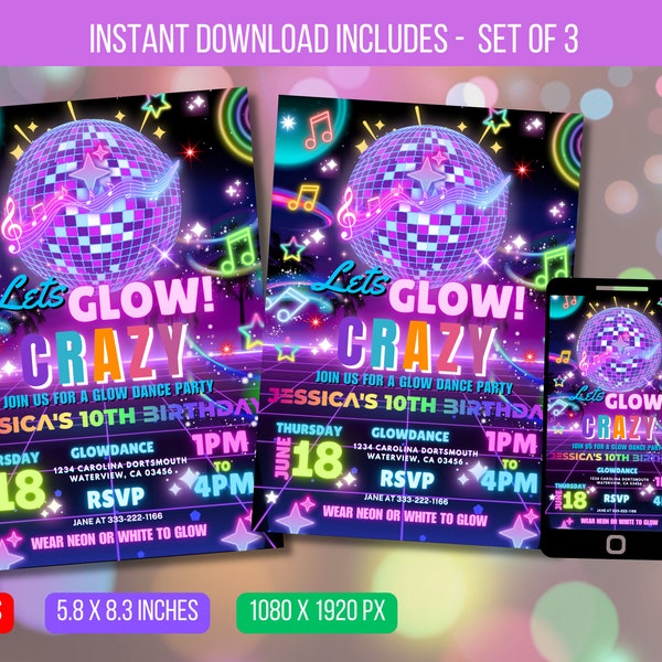 Glow in the Dark Party - Etsy