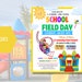 EDITABLE School Field Day Flyer, School Family Benefit Carnival ...