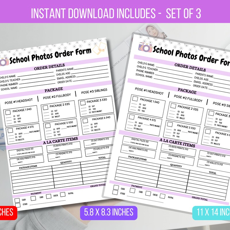 Yearbook Order Form - Etsy