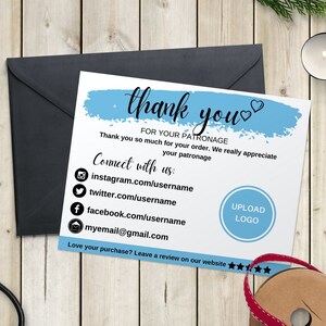 Etsy Thank You Cards, Poshmark Thank You Note Template, Business Thank ...