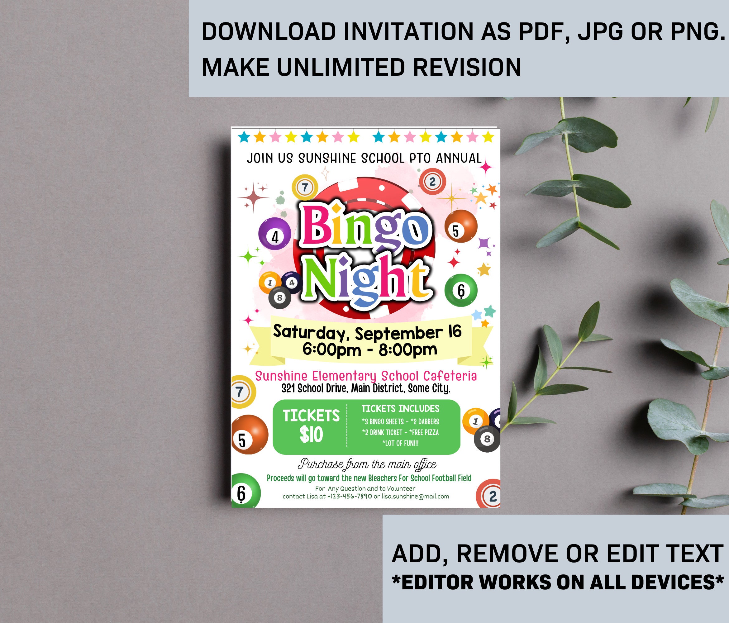 Bingo Night Flyer Bingo Night Form Flyer Bingo Night Flyer - Etsy