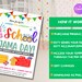 EDITABLE School Pajama Day Flyer, School Spirit Party, School ...