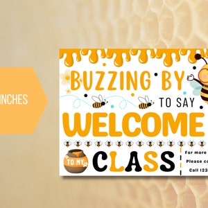 EDITABLE Buzzing by Teacher Welcome Back to School Postcard for ...