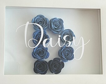 Initial Flower Box - Etsy