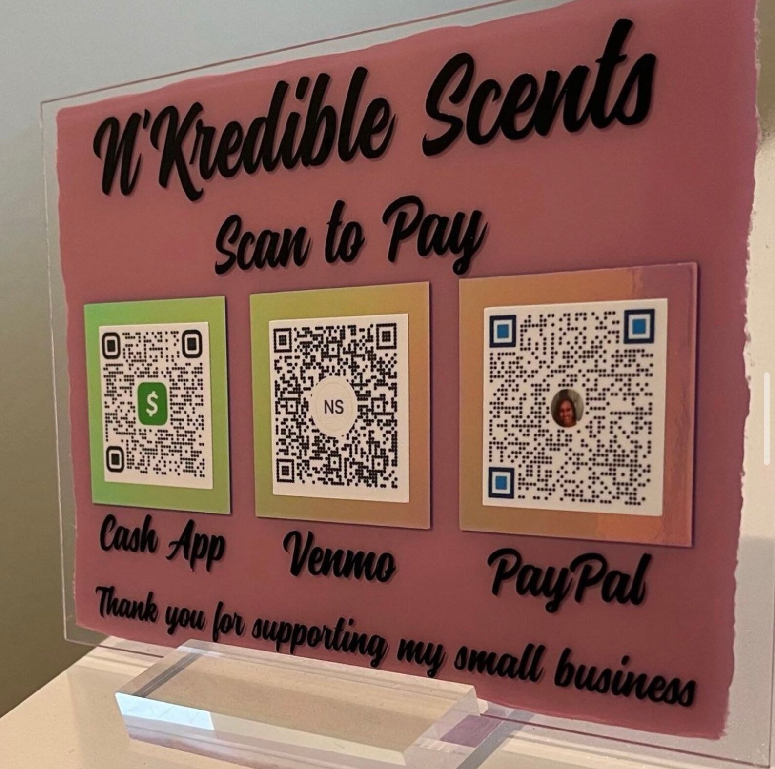 QR Code Signs Business Logo Vendors Pop up Shops - Etsy