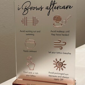 Salon Aftercare Sign | Social Media Signs | Payment Signs | Business ...