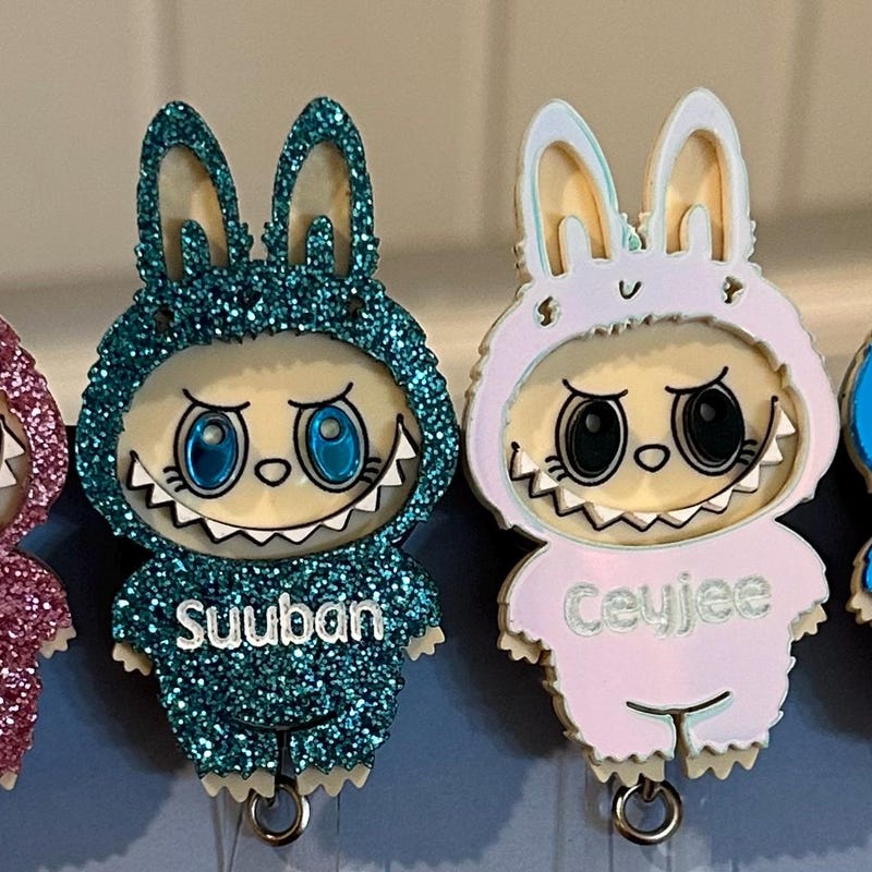 Labubu Id Badge Holders - Etsy