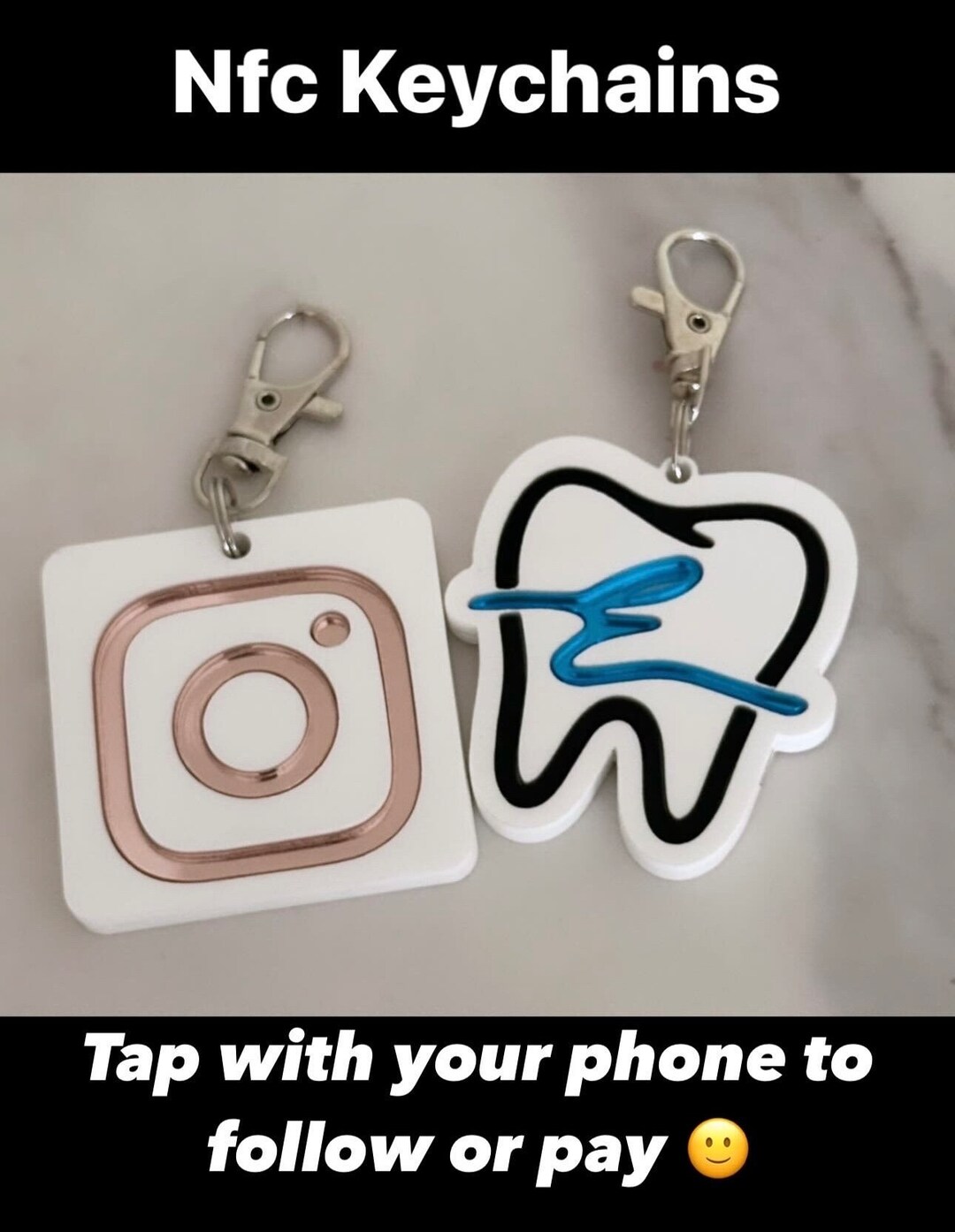 Smart Keychain | Tap to Pay | QR Code Keychain - Etsy