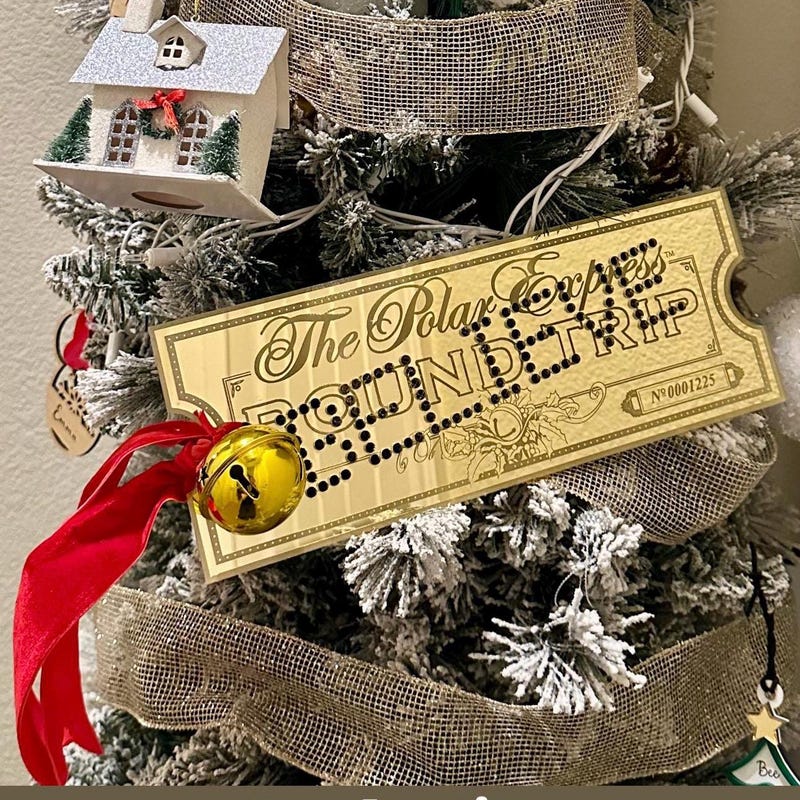 Engraved Gold Ticket - Etsy