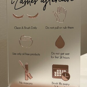 Salon Aftercare Sign | Social Media Signs | Payment Signs | Business ...