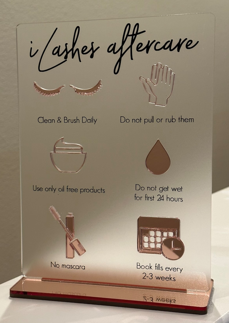 Salon Aftercare Sign Social Media Signs Payment Signs - Etsy