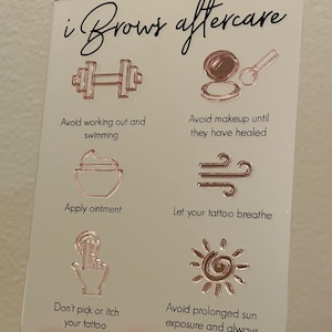 Salon Aftercare Sign | Social Media Signs | Payment Signs | Business ...