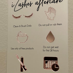 Salon Aftercare Sign | Social Media Signs | Payment Signs | Business ...