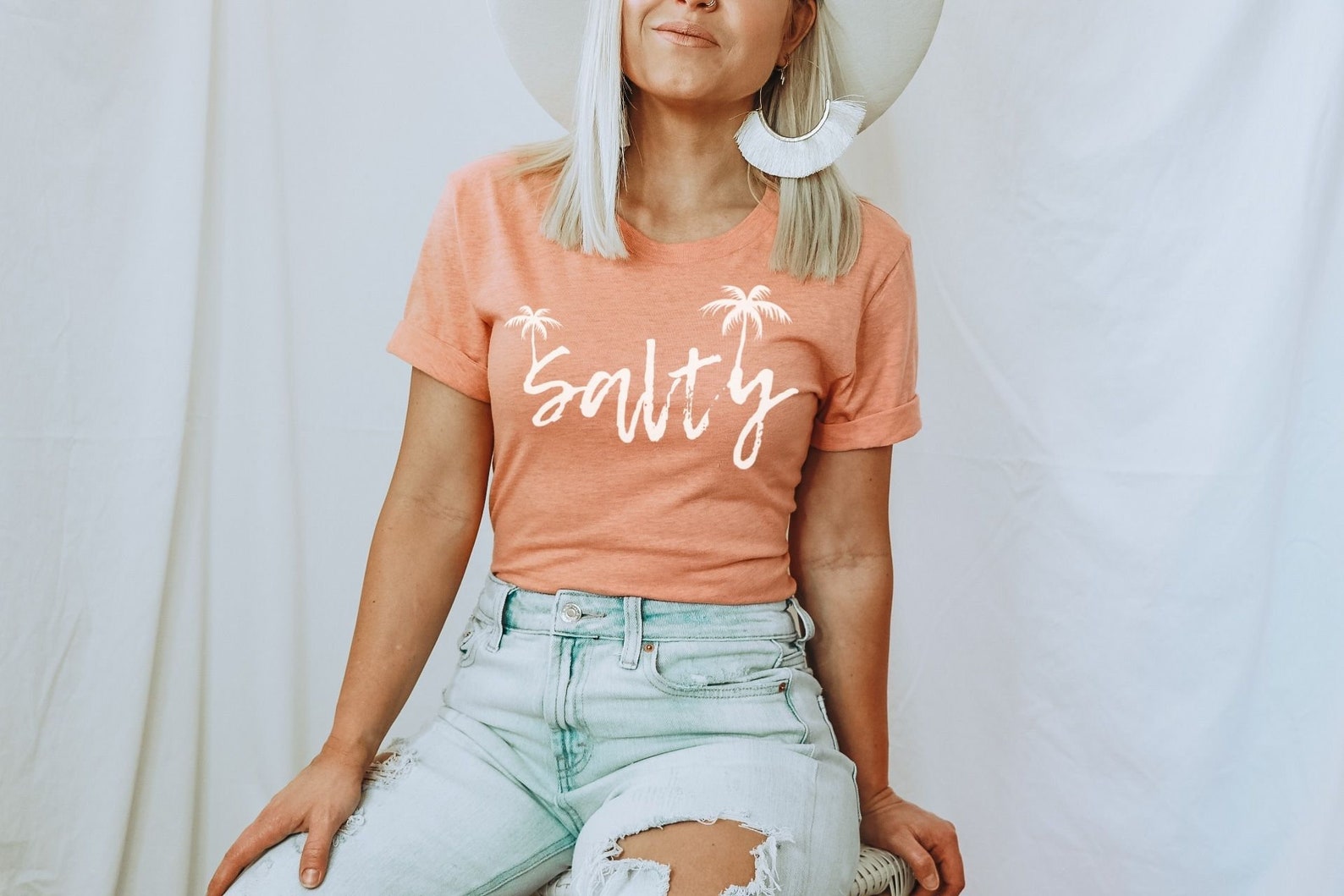 Salty Tshirt, Summer Shirts for Women - Beach Shirt - Summer Shirt ...