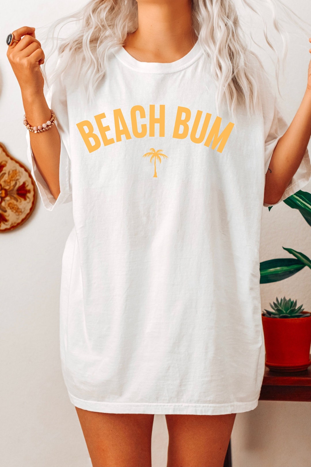Beach Bum Shirt, BEACH BUM Tshirt Oversized Softstyle T-shirt, Beach T ...