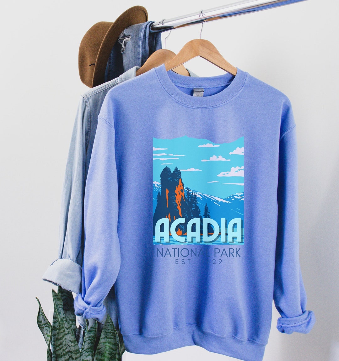 ACADIA Sweatshirt, Acadia National Park Shirt, Acadia Maine Shirt ...
