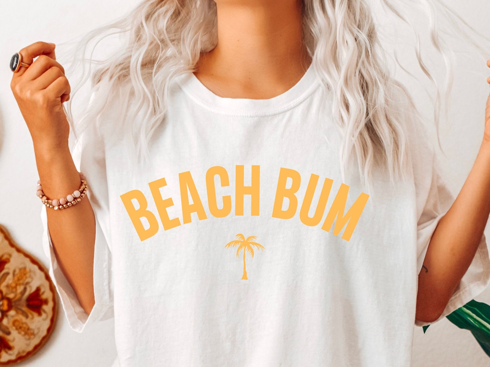 Beach Bum Shirt BEACH BUM Tshirt Oversized Softstyle T-shirt - Etsy