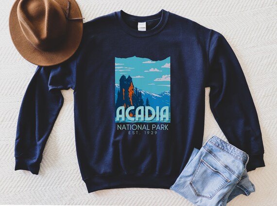 ACADIA Sweatshirt Acadia National Park Shirt Gifts Maine Bar - Etsy
