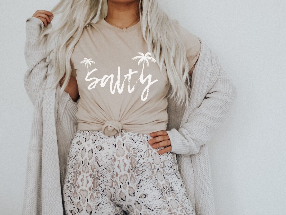 Salty Tshirt, Summer Shirts for Women - Beach Shirt - Summer Shirt ...