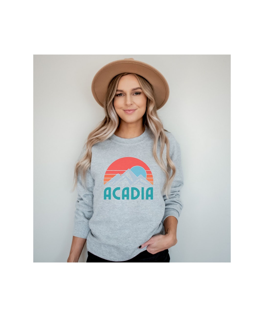 Acadia Sweatshirt, ACADIA National Park Shirt Maine Bar Harbor Vacation ...