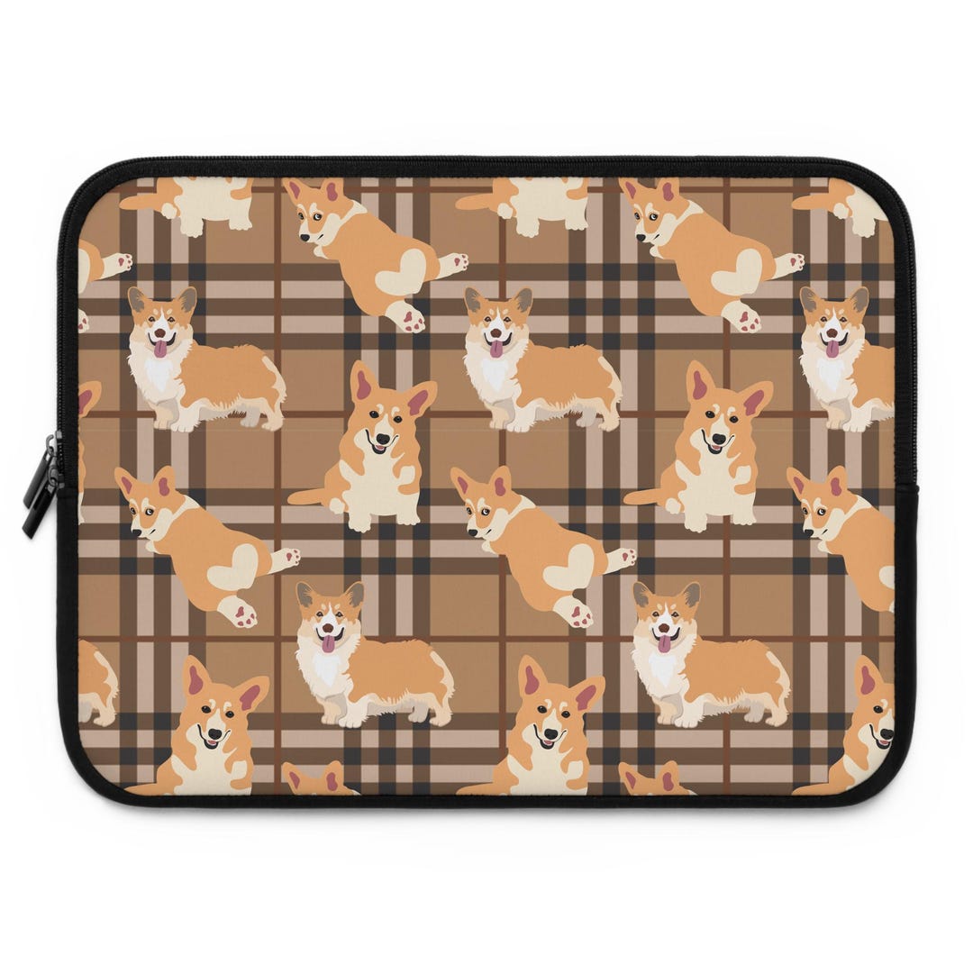 Custom Corgi Laptop Case Corgi Lover Custom iPad Zipper Pouch Dog Lover ...