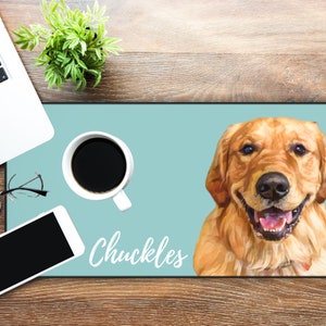 Custom Pet Mouse Pad With Your Dog's Face in Cartoon, Desk Pad Gaming ...