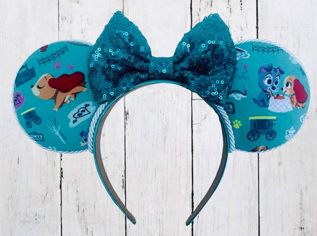 Lady and the Tramp Inspired Minnie Ears, Lady Mouse Ears, Disney Dog ...