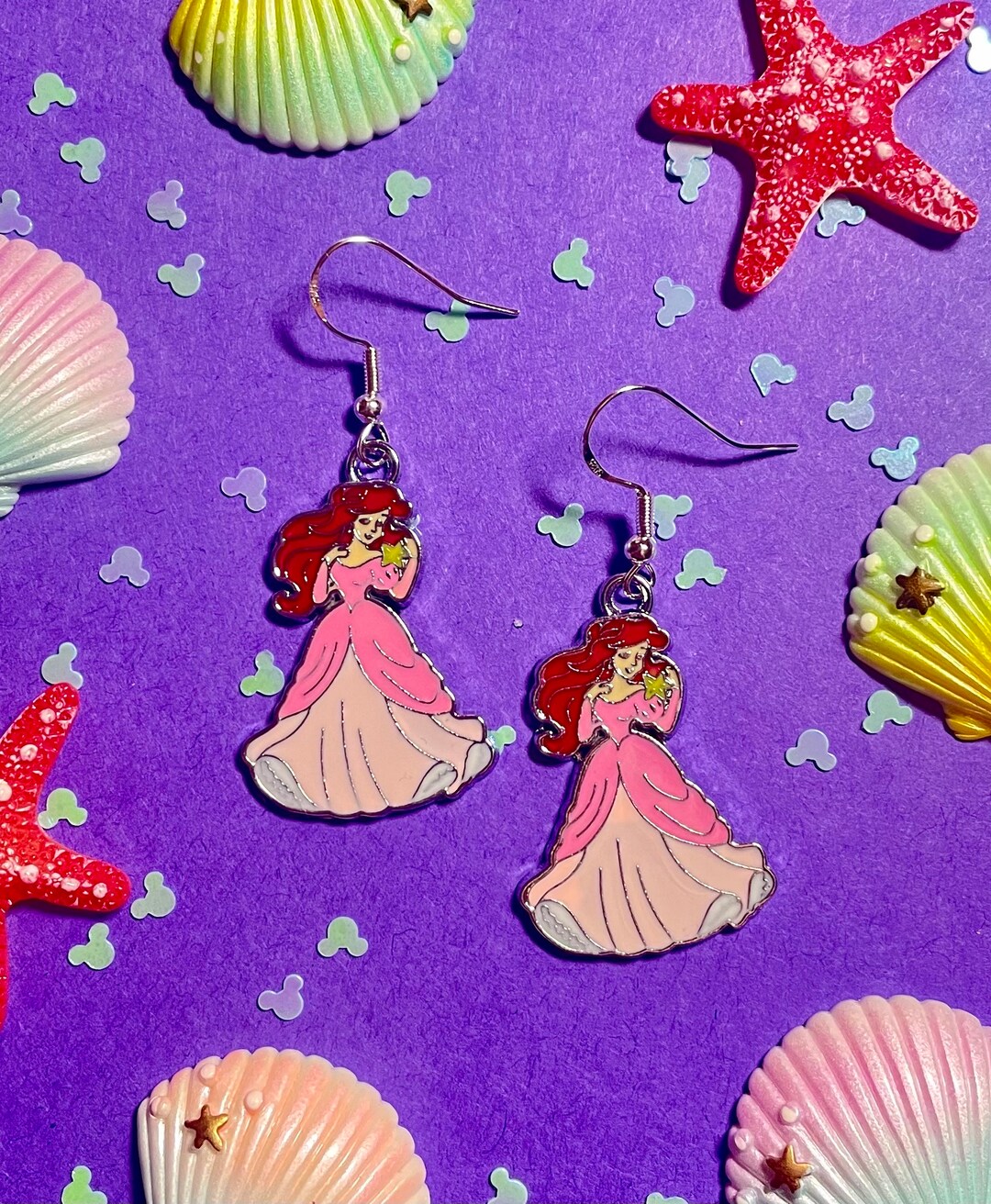 Ariel Inspired Ohrringe, die kleine Meerjungfrau Ohrringe, Ariel ...