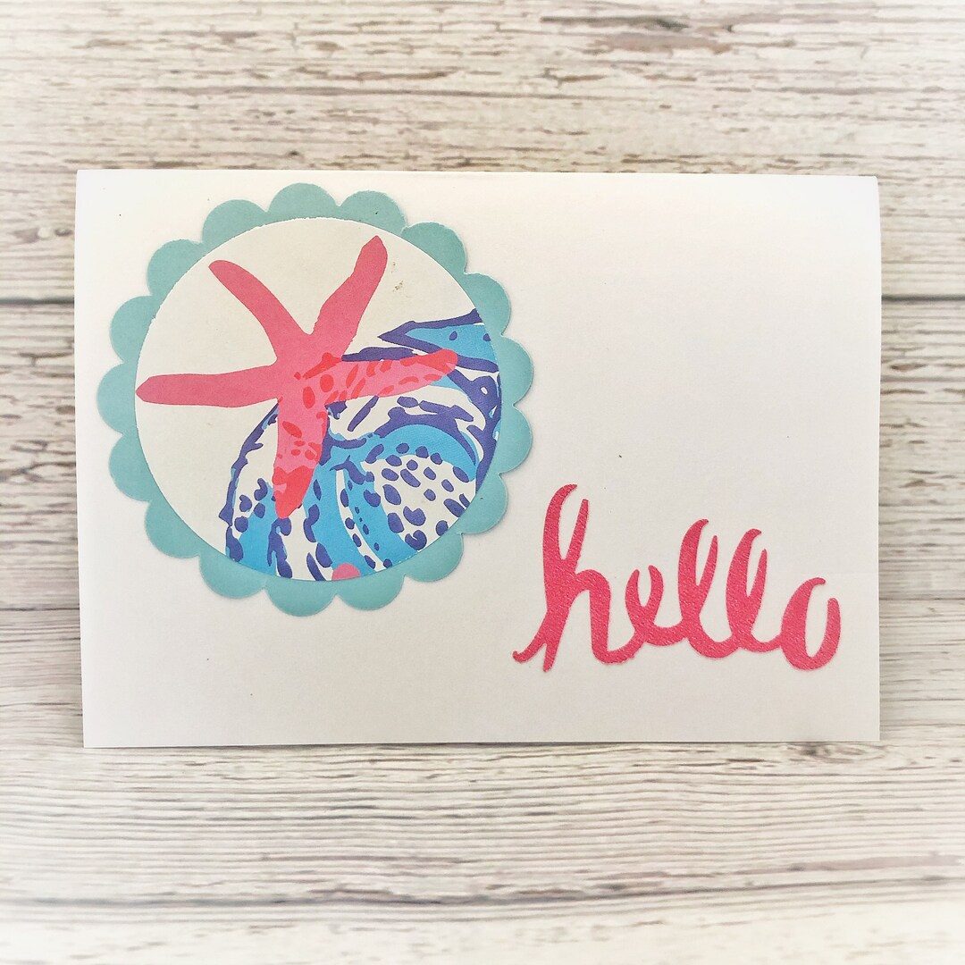 Greeting Card, Lilly Card, Recycled Card, Upcycled Greeting Card ...