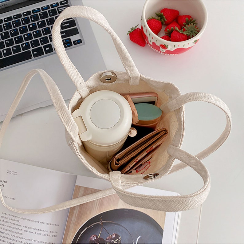 Korean Style Small Eco Bag Shopping Bag Tote Bag Casual - Etsy