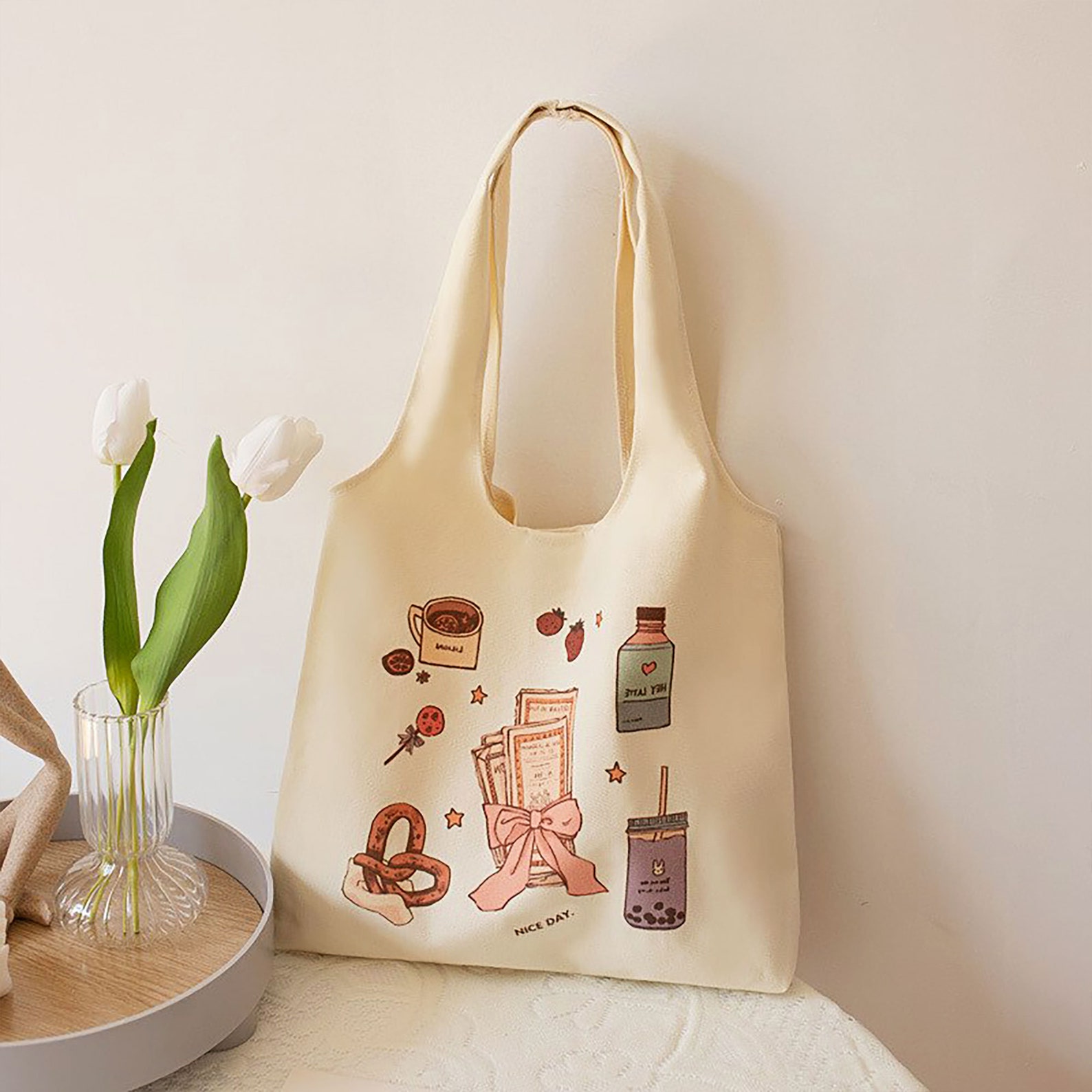 New Korean Style Eco Bag Shopping Bag Tote Bag Casual - Etsy