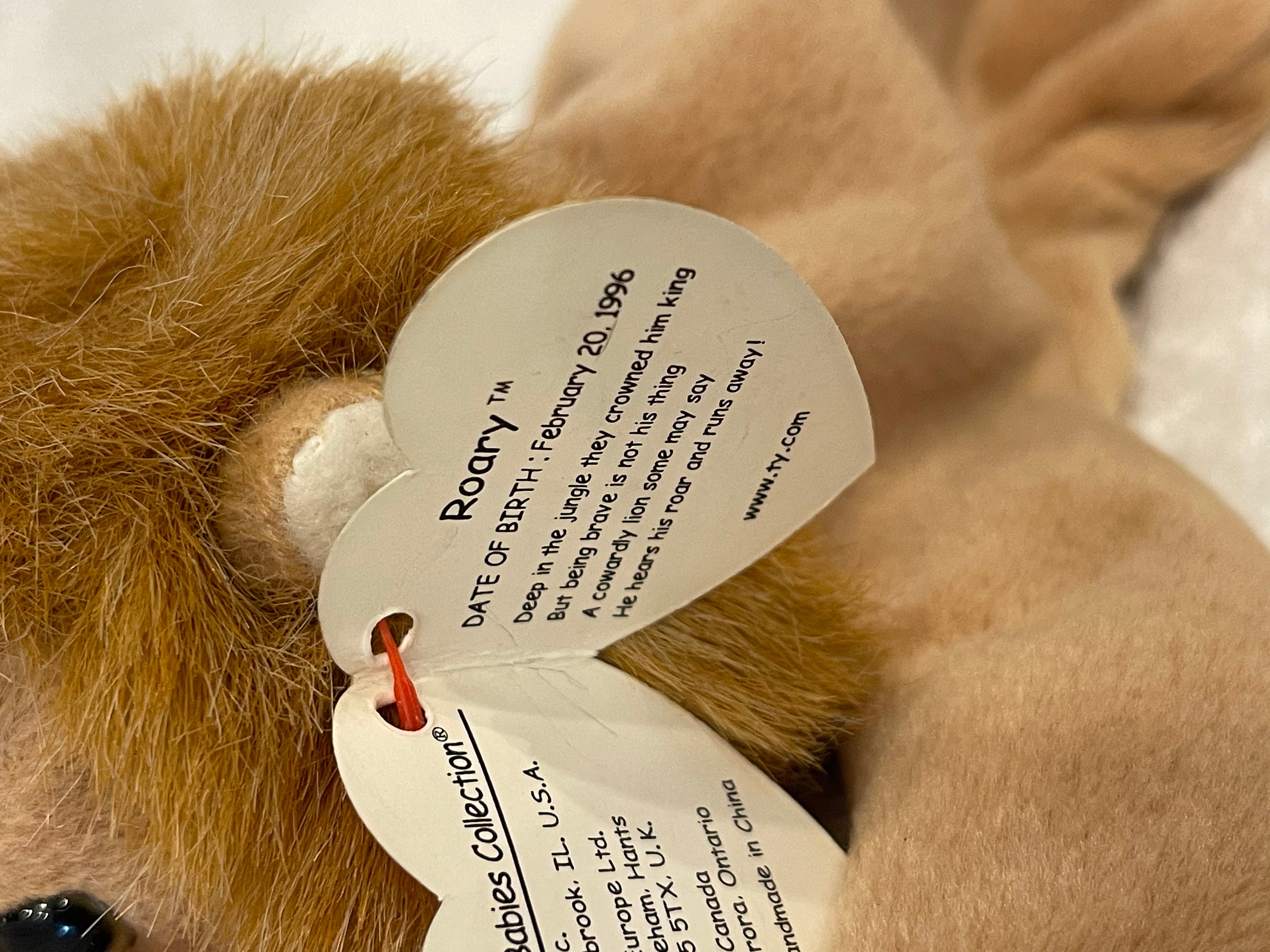 Ty Beanie Baby Roary Rare Errors - Etsy