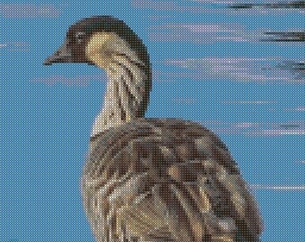 Hawaiian Goose nene Cross Stitch Pattern PDF Nene Embroidery Instant ...