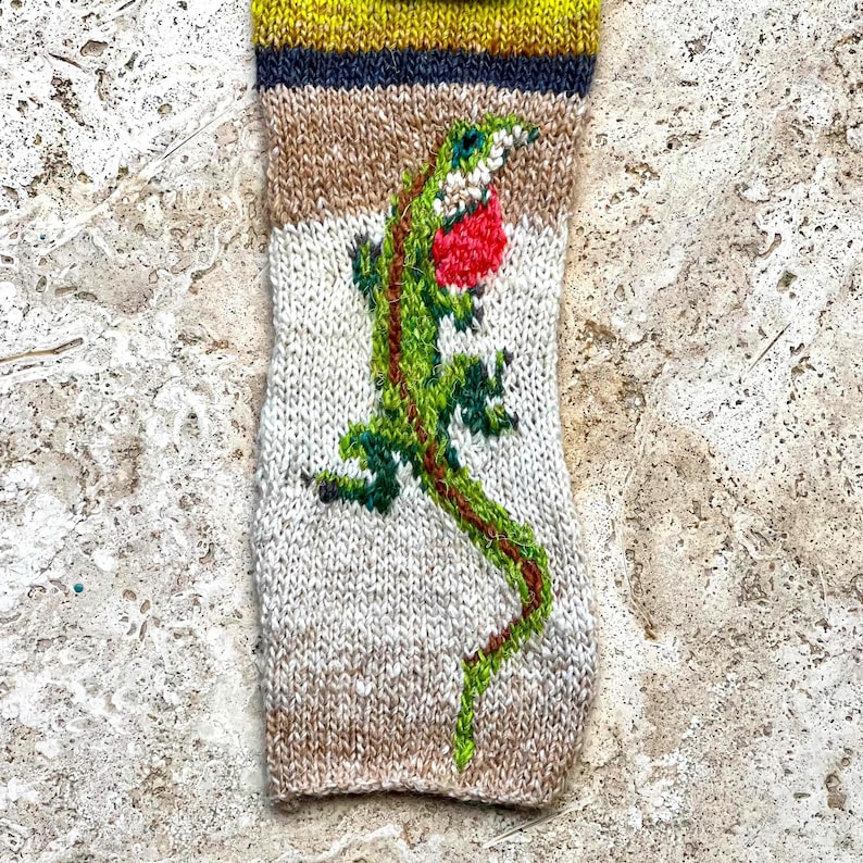 Green Anole Lizard Knitting Chart - Etsy