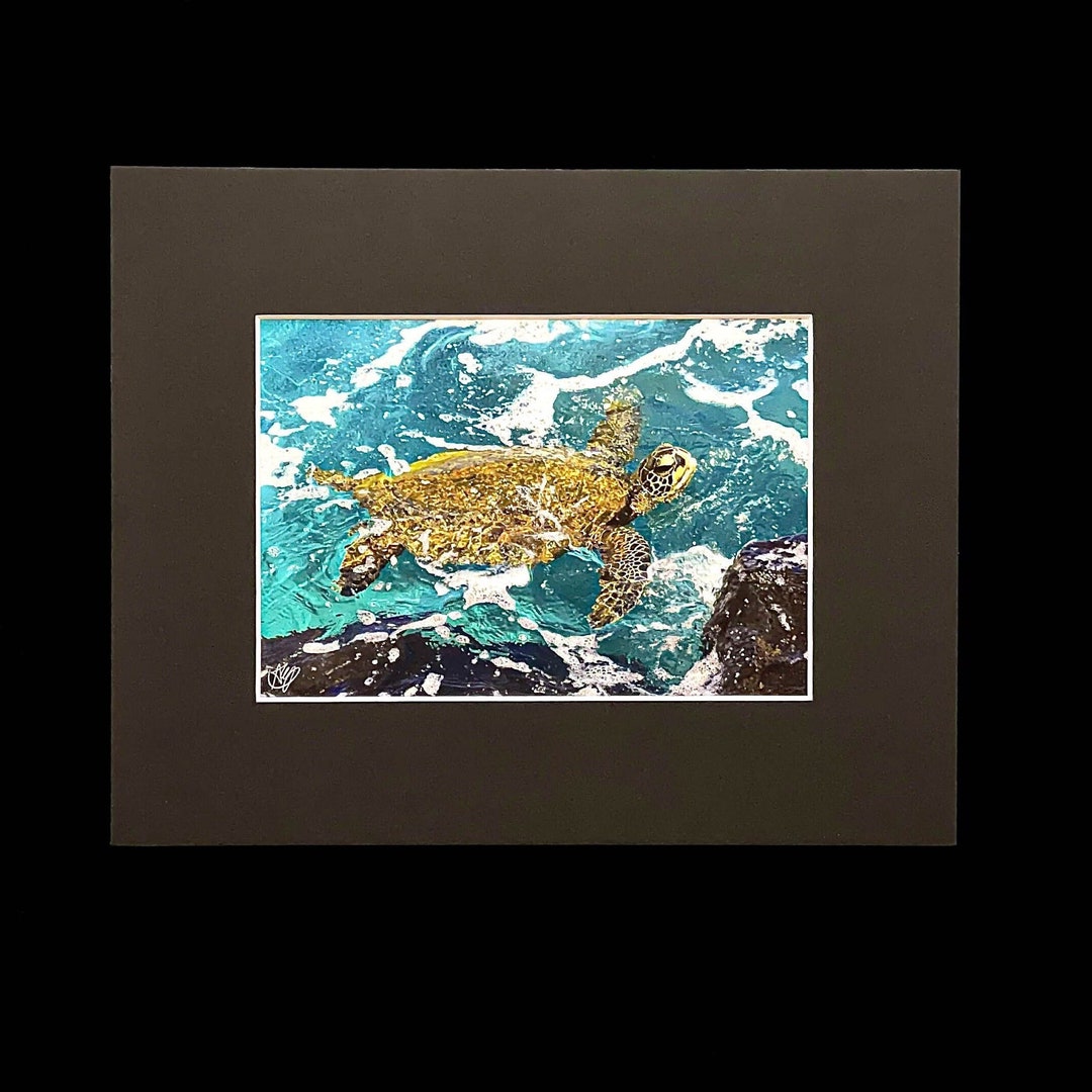 Green Sea Turtle Print - Etsy
