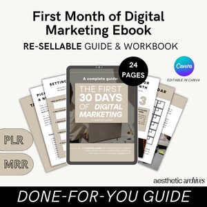 The First 30 Days of Digital Marketing Ebook Master Resell Rights MRR ...