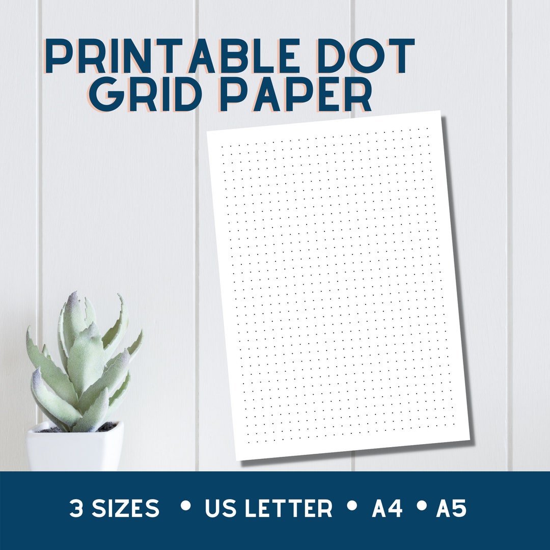 Dot Grid Paper Printable Bullet Journal Dot Grid Paper Dot - Etsy