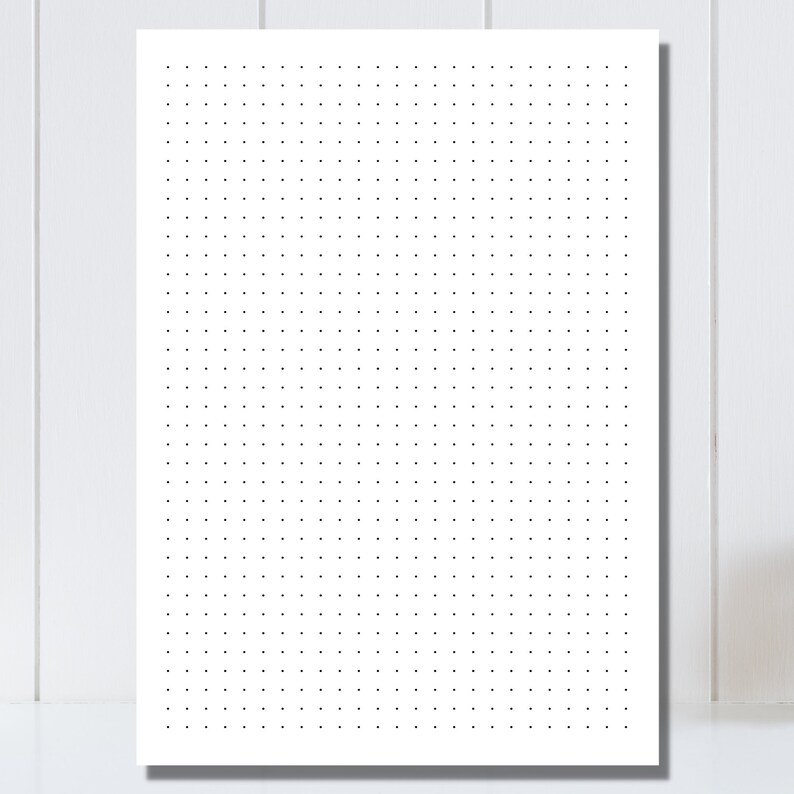 Dot Grid Paper Printable Bullet Journal Dot Grid Paper Dot - Etsy