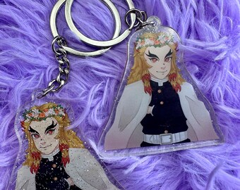 Keychain Rengoku From Demon Slayer - Etsy