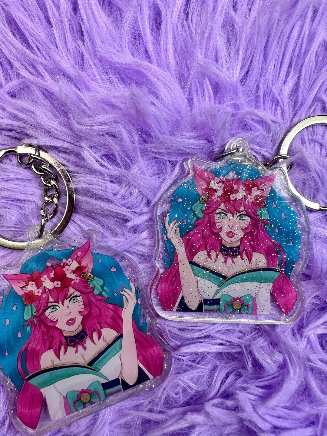 Ahri League of Legends Keychain - Etsy