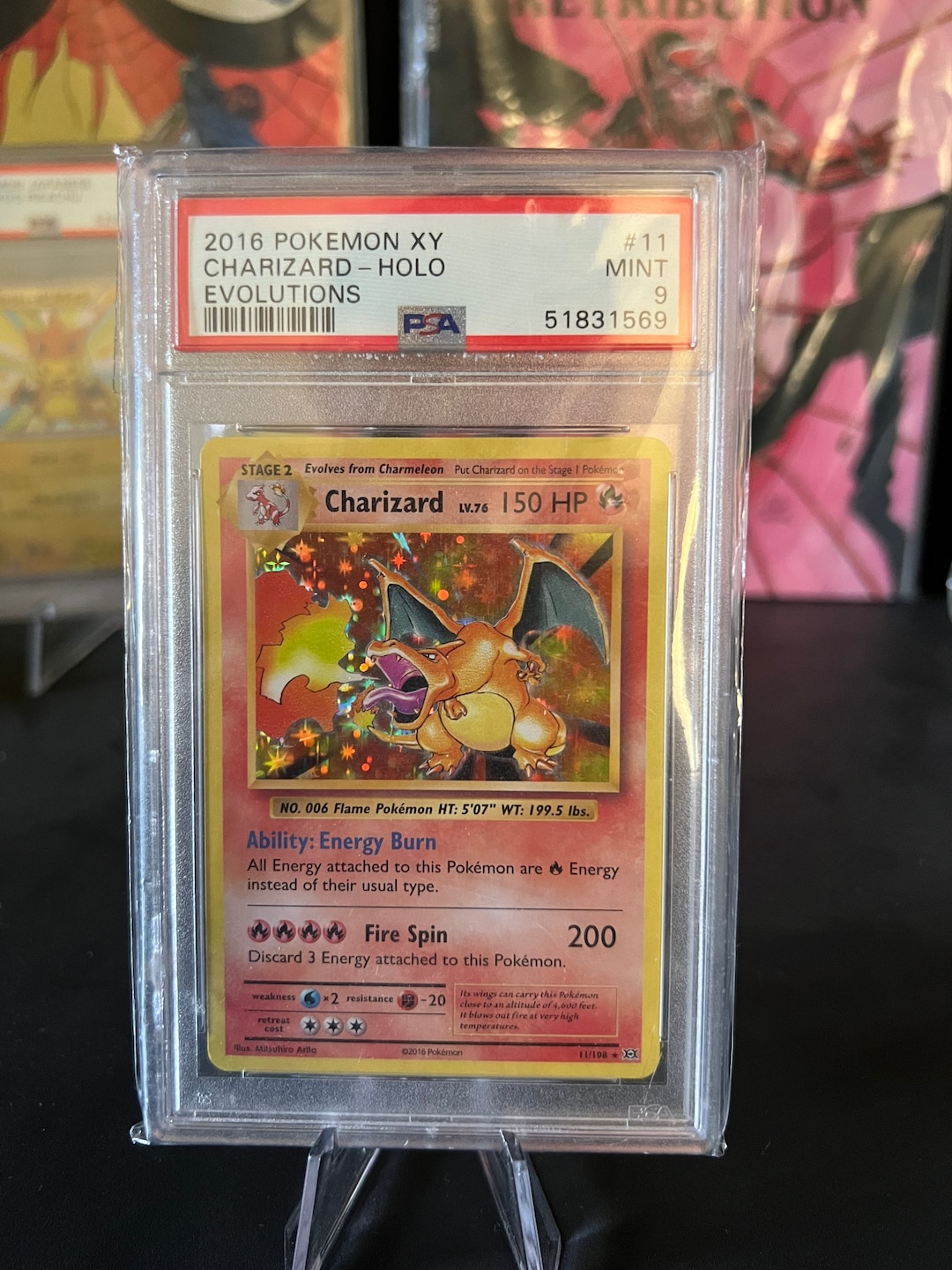 11/108 Evolutions Charizard PSA 9 MINT - Etsy
