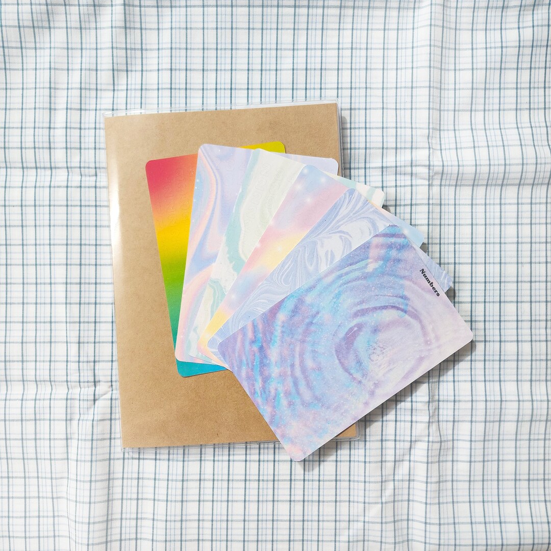 Mini Gradient Number Polco Deco Sticker Sheet, Rainbow, Holographic ...